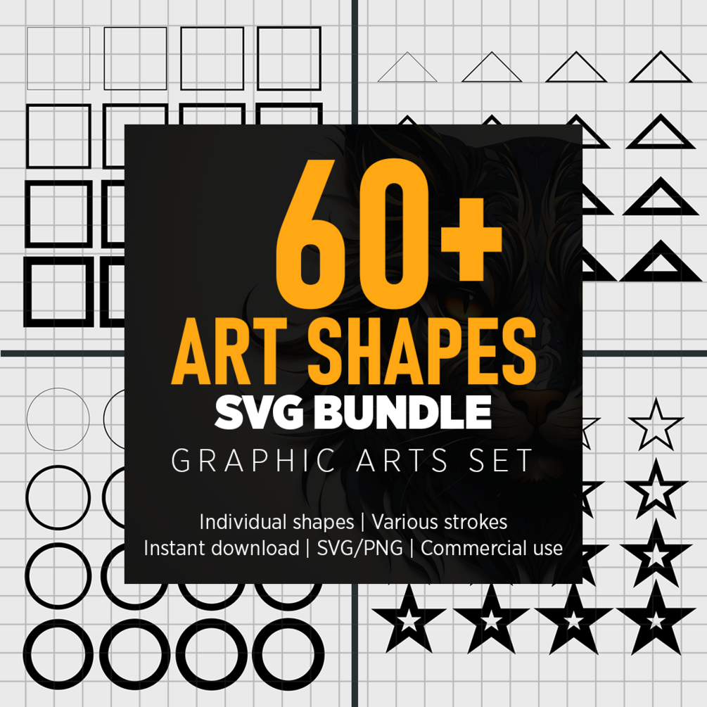 Shape Frames SVG Bundle Art Shape Set Borders Clipart Svg Silhouette ...