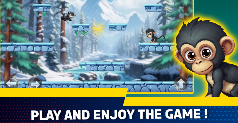 Monkey Run Mobile Game.