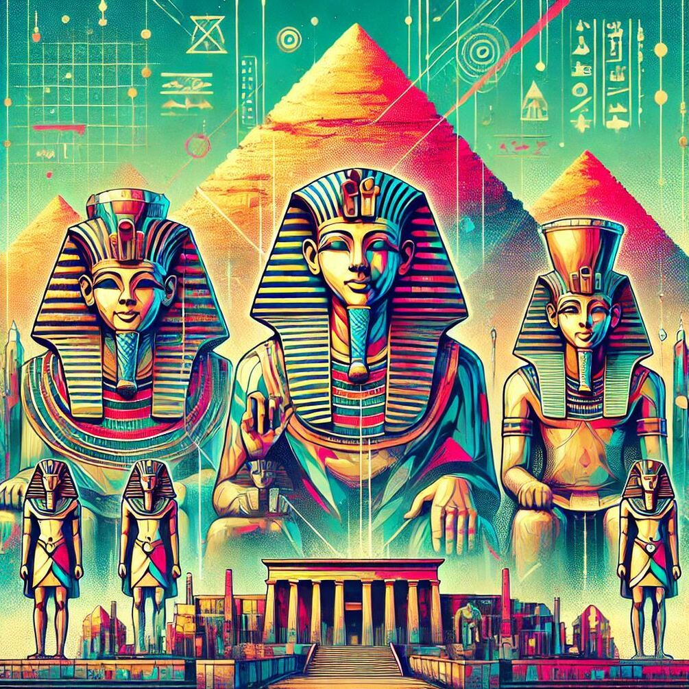 Ethereal Echoes of Ancient Egypt: A Futuristic Fusion 🌌🔮