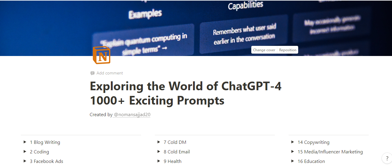 Exploring the World of ChatGPT-4 1000+ Exciting Prompts