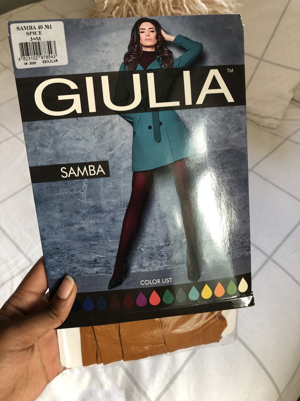Giulia Samba Opaque Tights (Colour Spice)