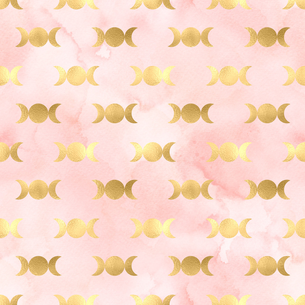 Blush and Navy Celestial Watercolor