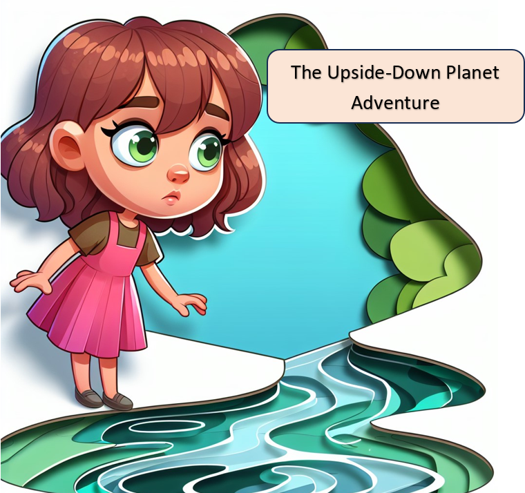 The Upside-Down Planet Adventure- story for kids