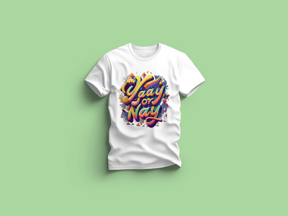 TYPOGRAPHY YAY OR NAY | T-shirt Design | T-Shirt Graphic Design ...