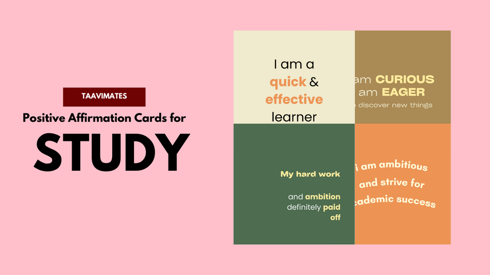 Positive Affirmation Card for STUDY [printable]