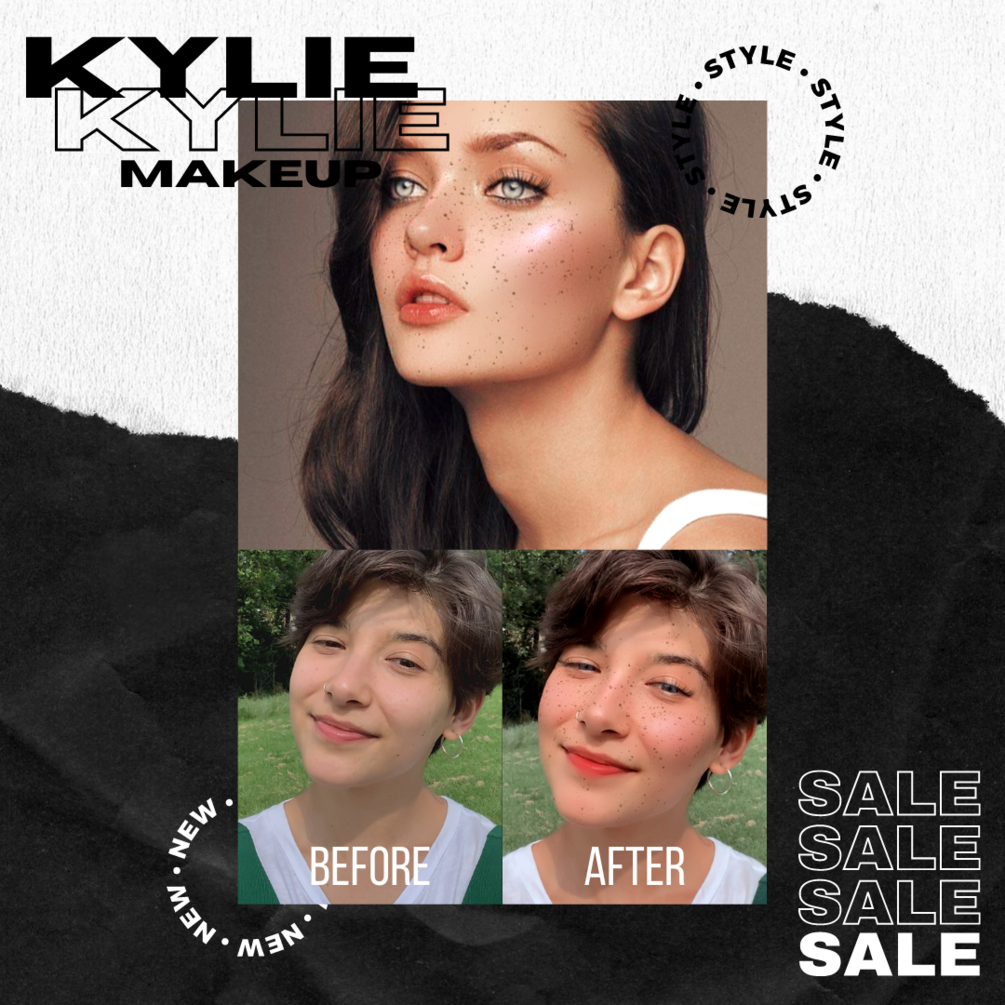 Spark AR - Makeup + Blue Eyes + Highlighter + 3D Lashes + Freckles + More