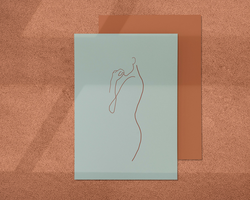 Woman Monoline ART PRINT | Modern wall art | Watercolor Wall Art ...