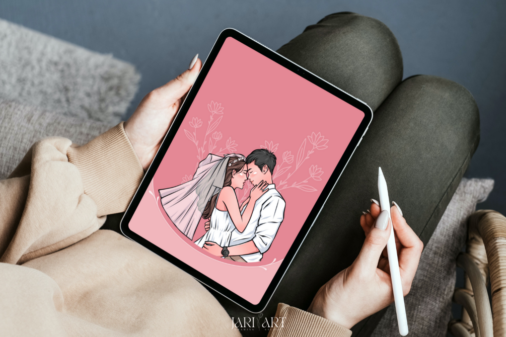 8 Procreate Brushes! for line art, sketch and painting