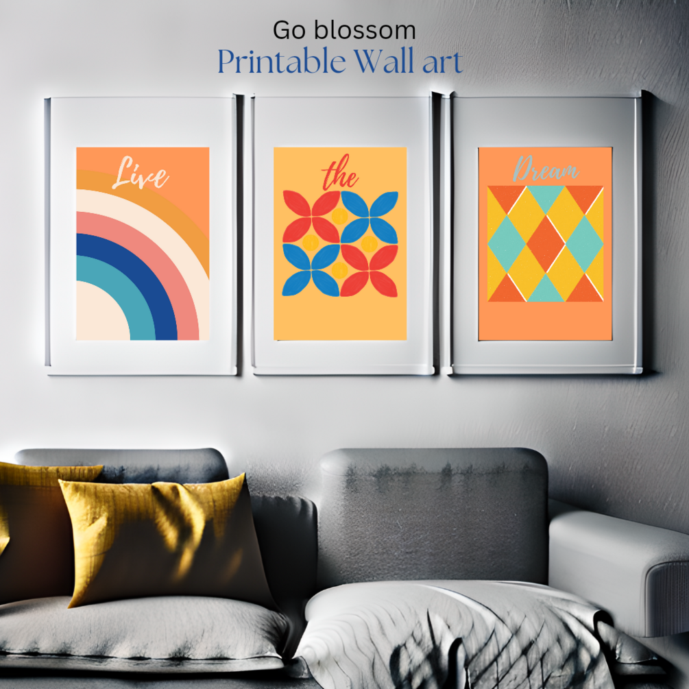 "Live the dream" Printable Wall art