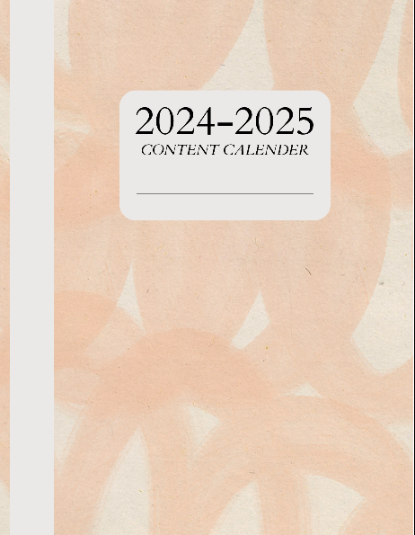 Content Creation Calendar