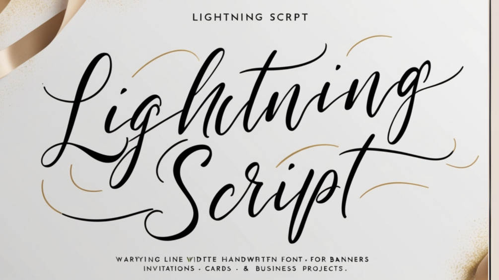 Lightning Script Font