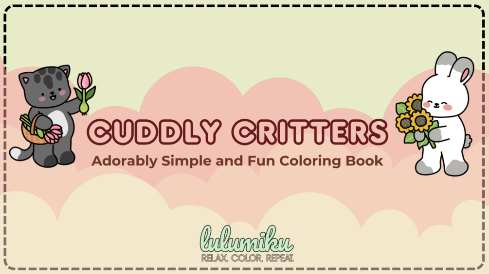 Printable Coloring Book - Cuddly Critters