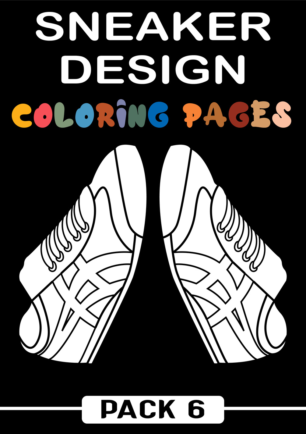 Sneaker Design Coloring Pages pack 6