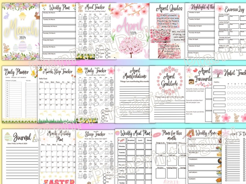 Advanced Bullet Journal Bundle Printable