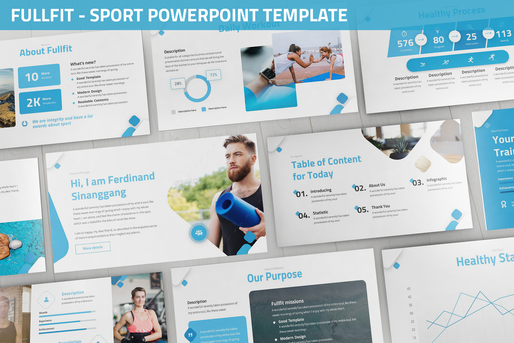 Fullfit - Free Sport Powerpoint Template