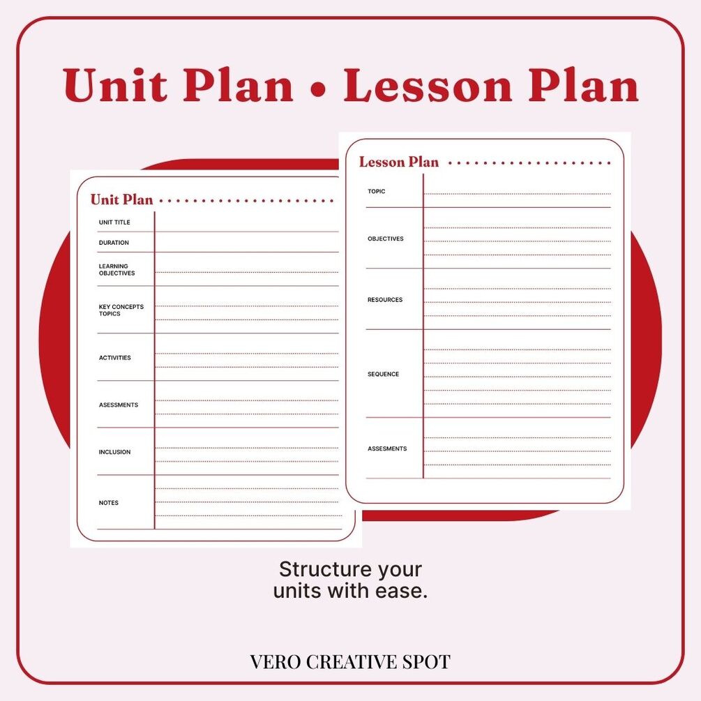 Cherry Printable Teacher Planner