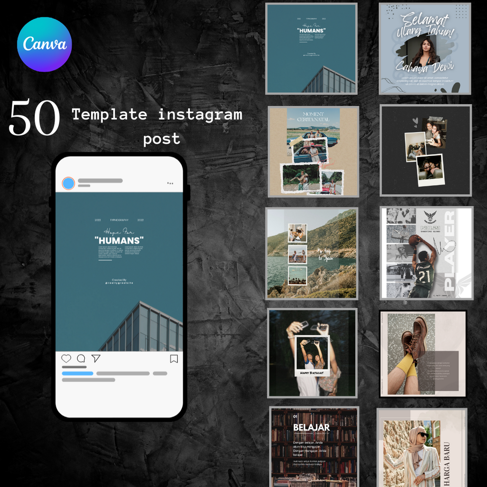 50 template instagram post