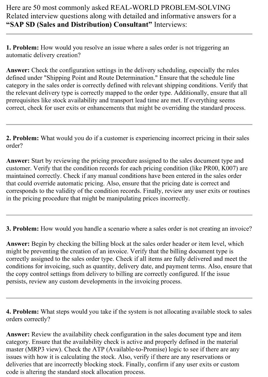 8 PDFs containing ALL Types of Most Asked Interview Q&A (Scenario-Based ...