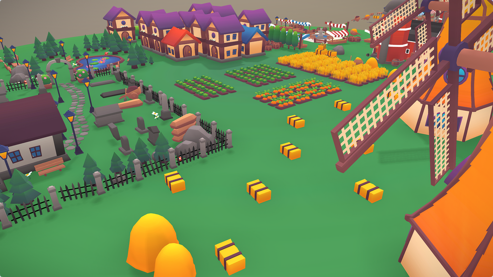 (FREE PRODUCT) Stylized Village & Town Assets Pack 3D Model