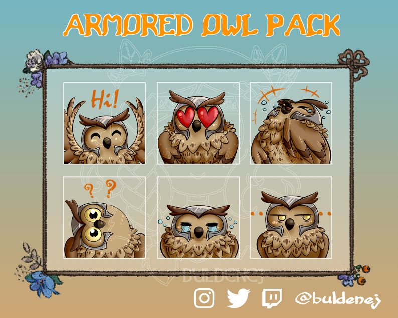 Emote Pack - Armored Owl