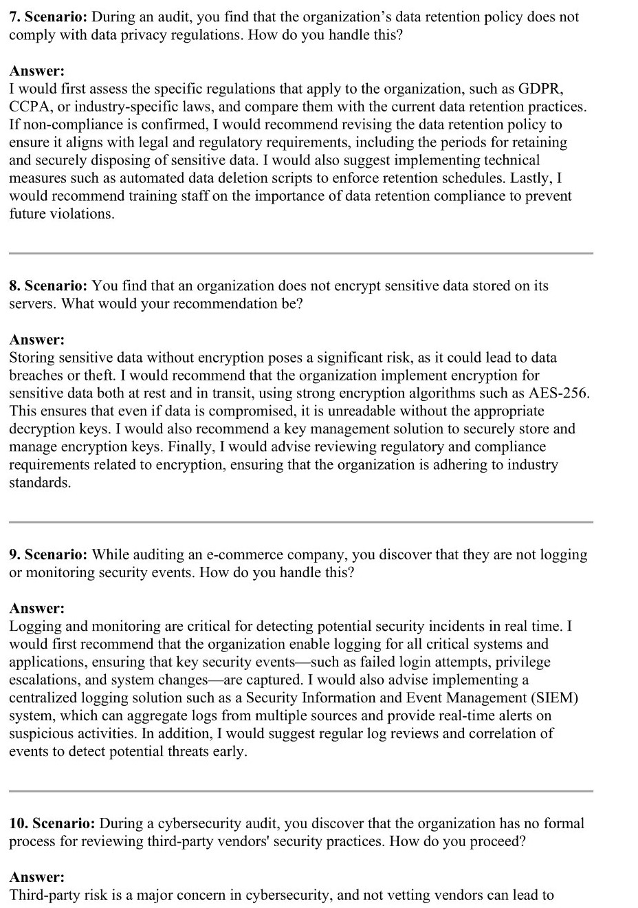 6 PDFs containing ALL Types of Most Asked Interview Q&A (Scenario-Based ...