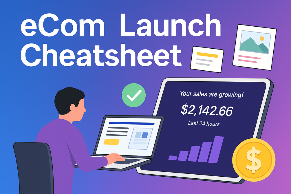 eCom Launch Cheatsheet