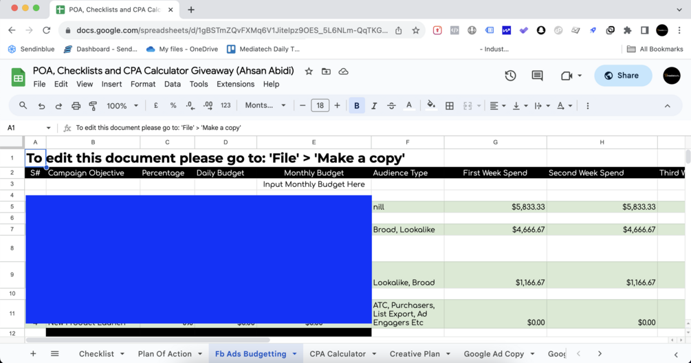 POA, Checklists and CPA Calculator | Ahsan Abidi