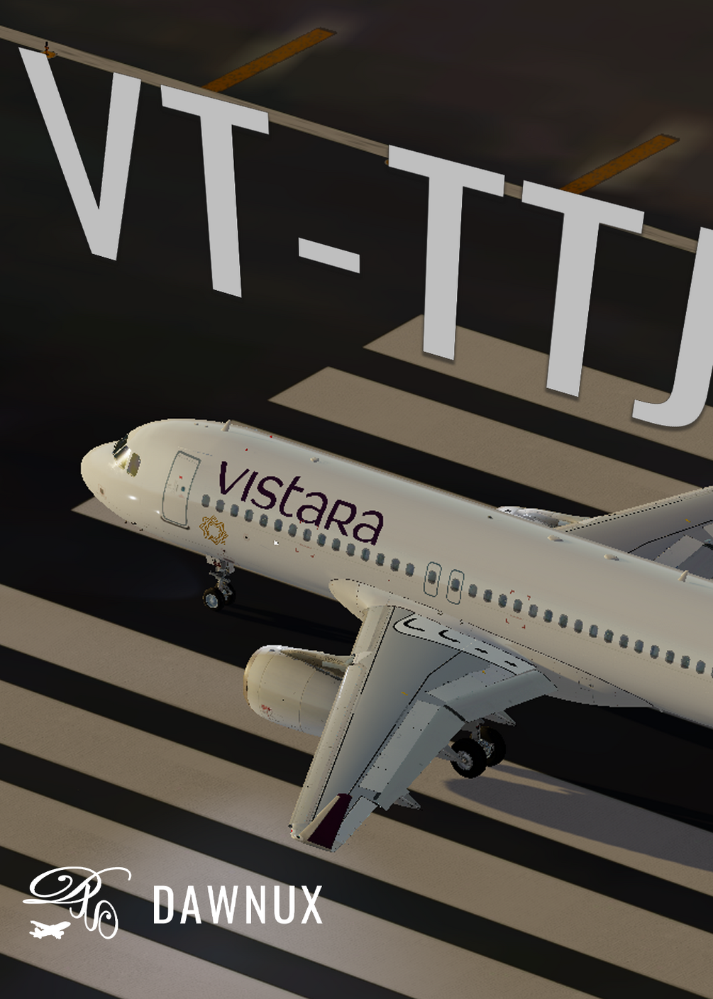 Flight Sim Labs Vistara A320 VT-TTJ for P3D