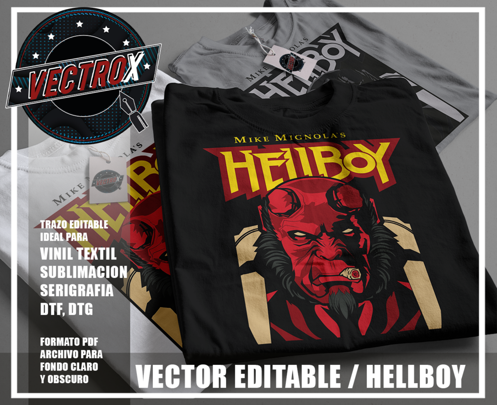 Vector Editable - Hellboy