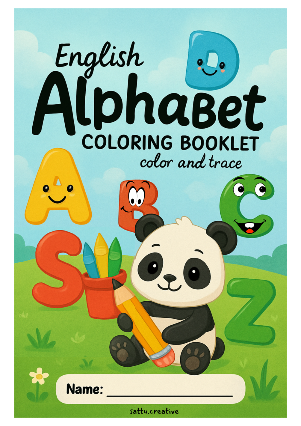 Let's Trace & Color the Alphabets! A to Z