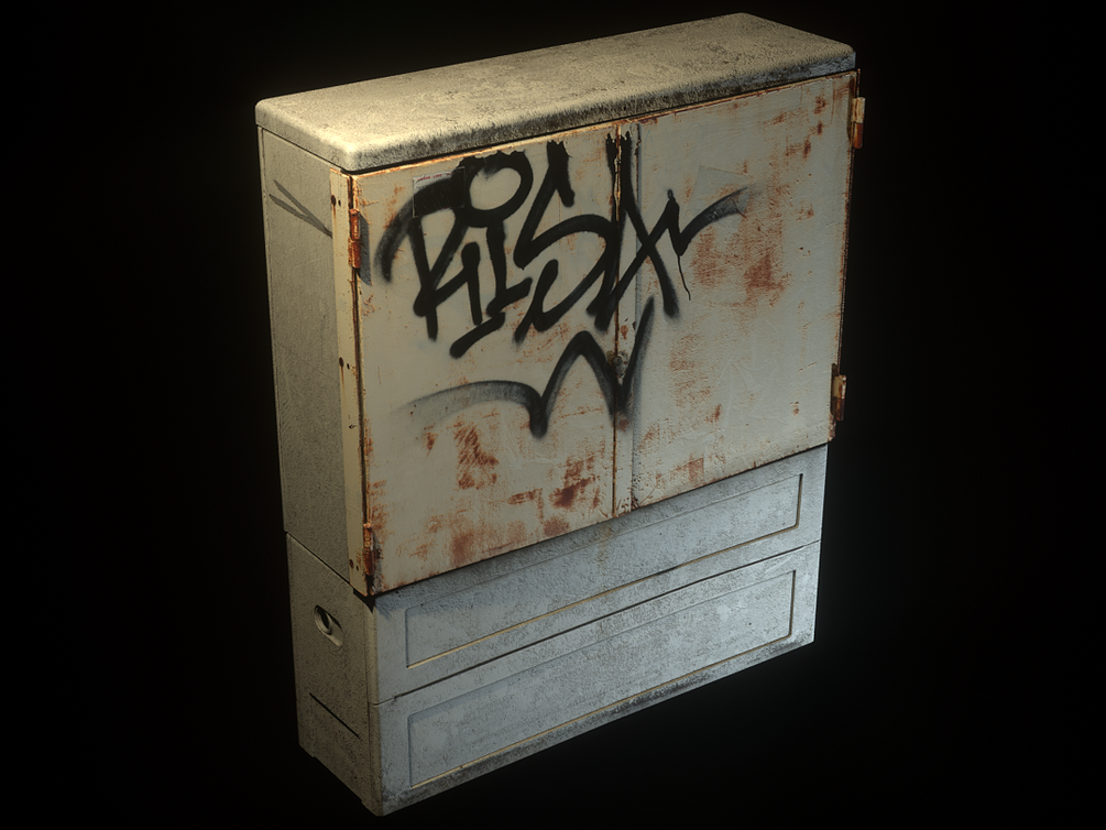 Big Electric Meter Box (2K Textured Model)