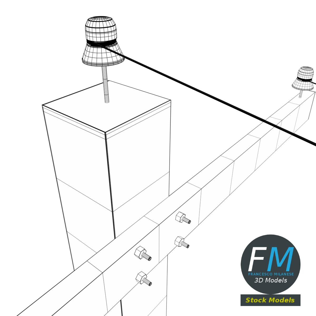 3D MODEL - Telephone pole