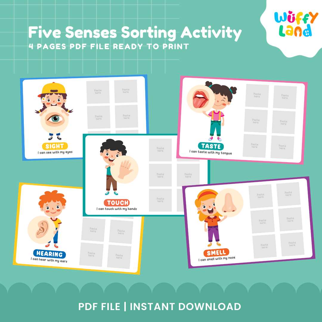 Five Sense Sorting Activity, 5 Sense Sorting, Toddler Preschool ...