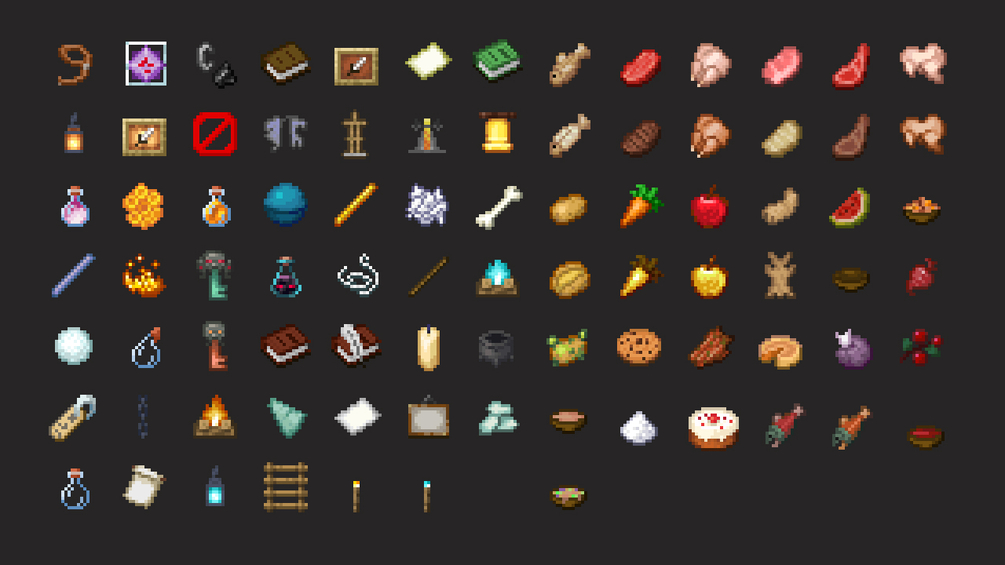 Vanilla Minecraft Item Icons .svg