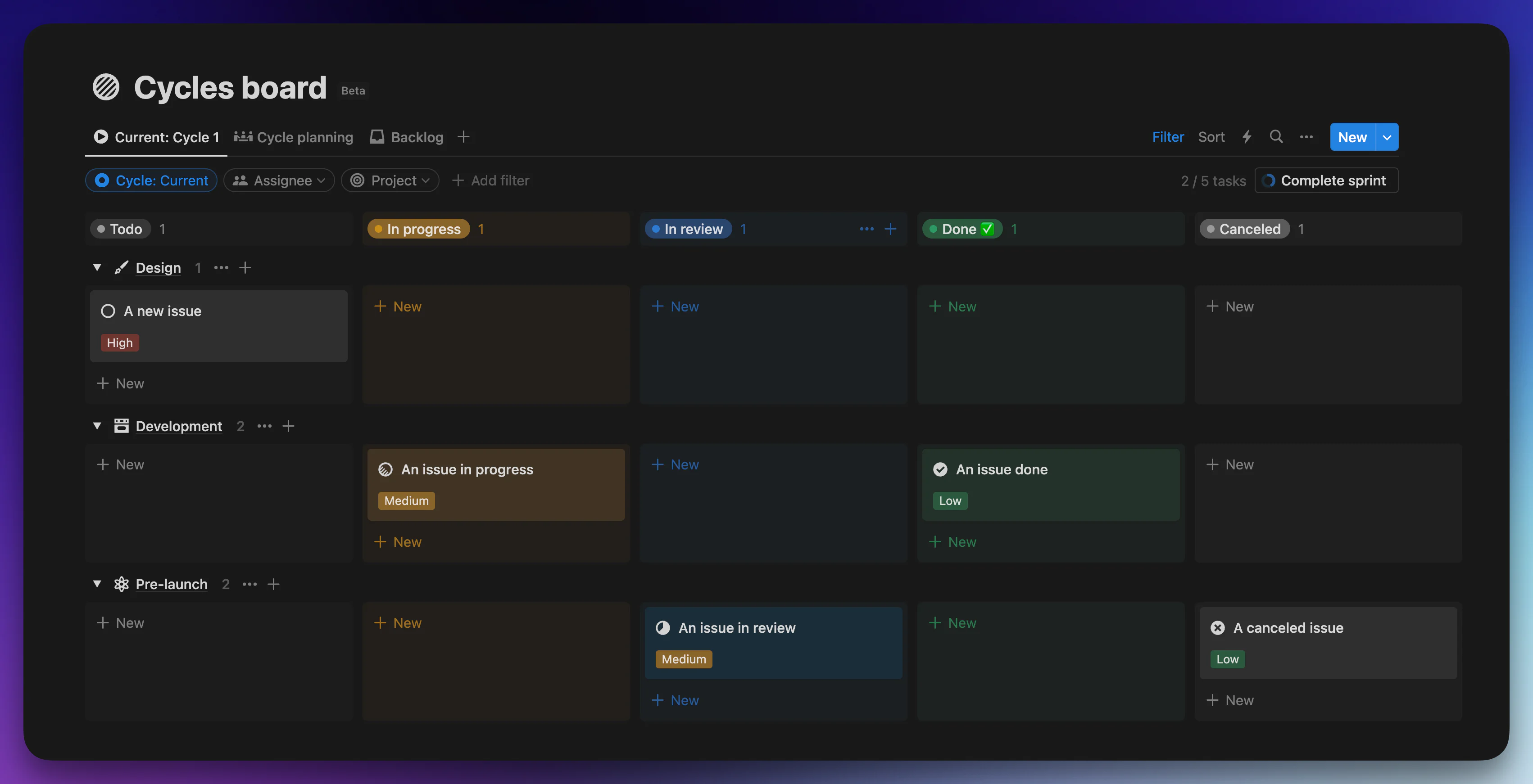 Linear Issue Tracker Notion Template
