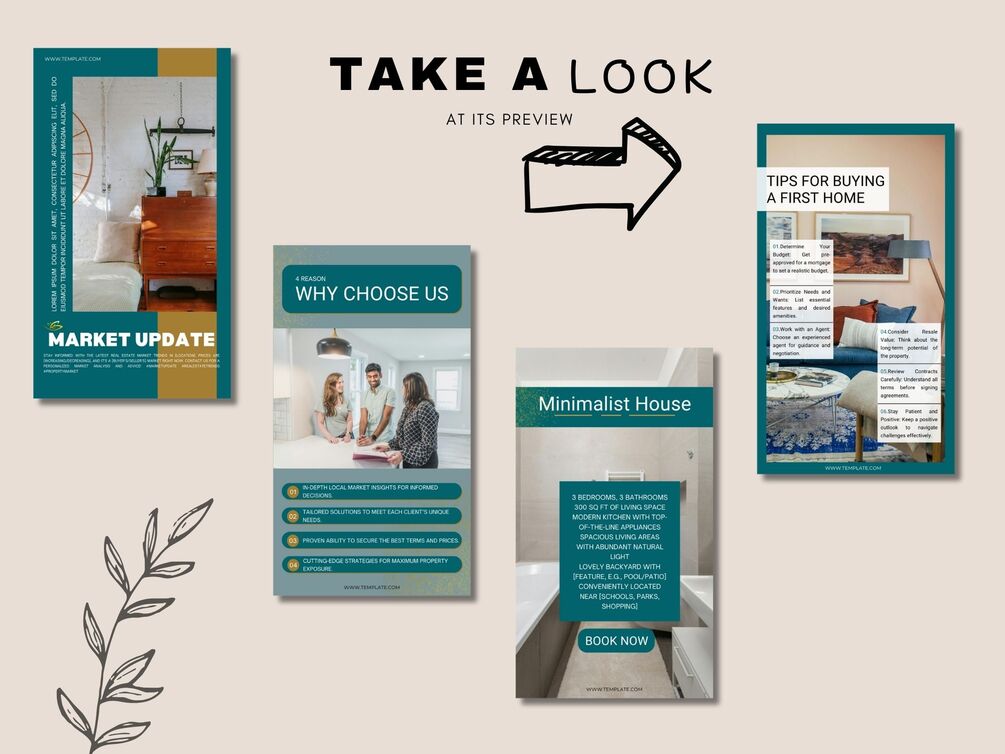 Modern Real Estate Instagram Story Template
