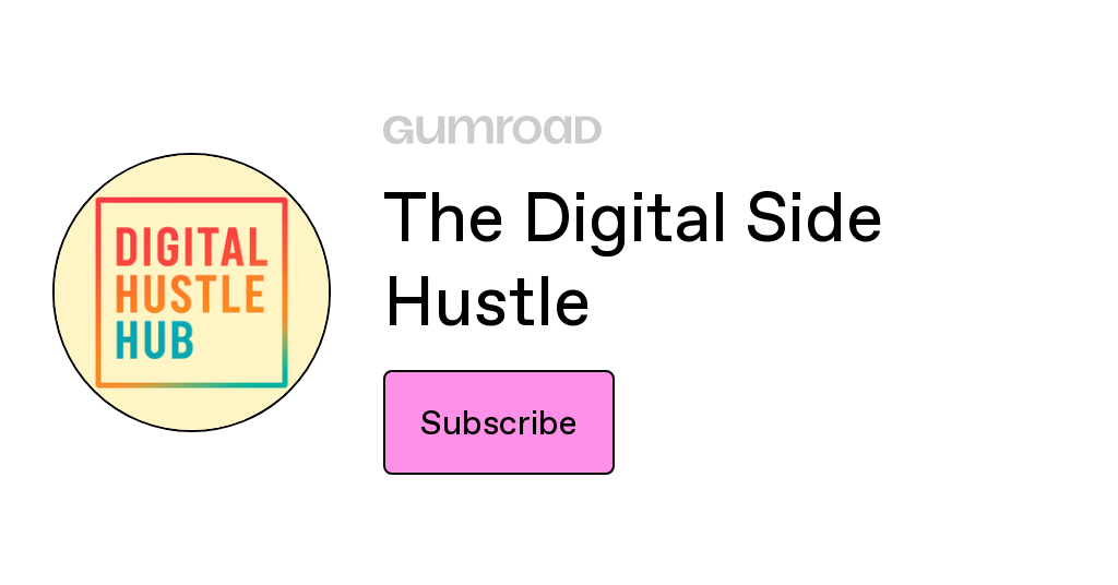 The Digital Side Hustle
