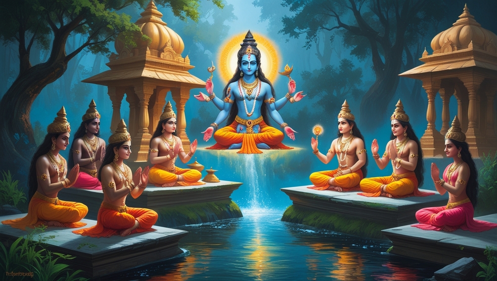 "Mystical Realms of Hindu Mythology 🕉 | Timeless Tales in Vibrant Hues 🎨"