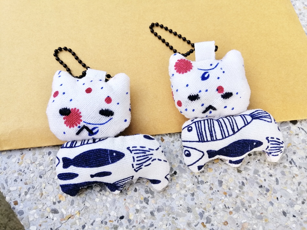 Adorable Cat Plushie Keychain