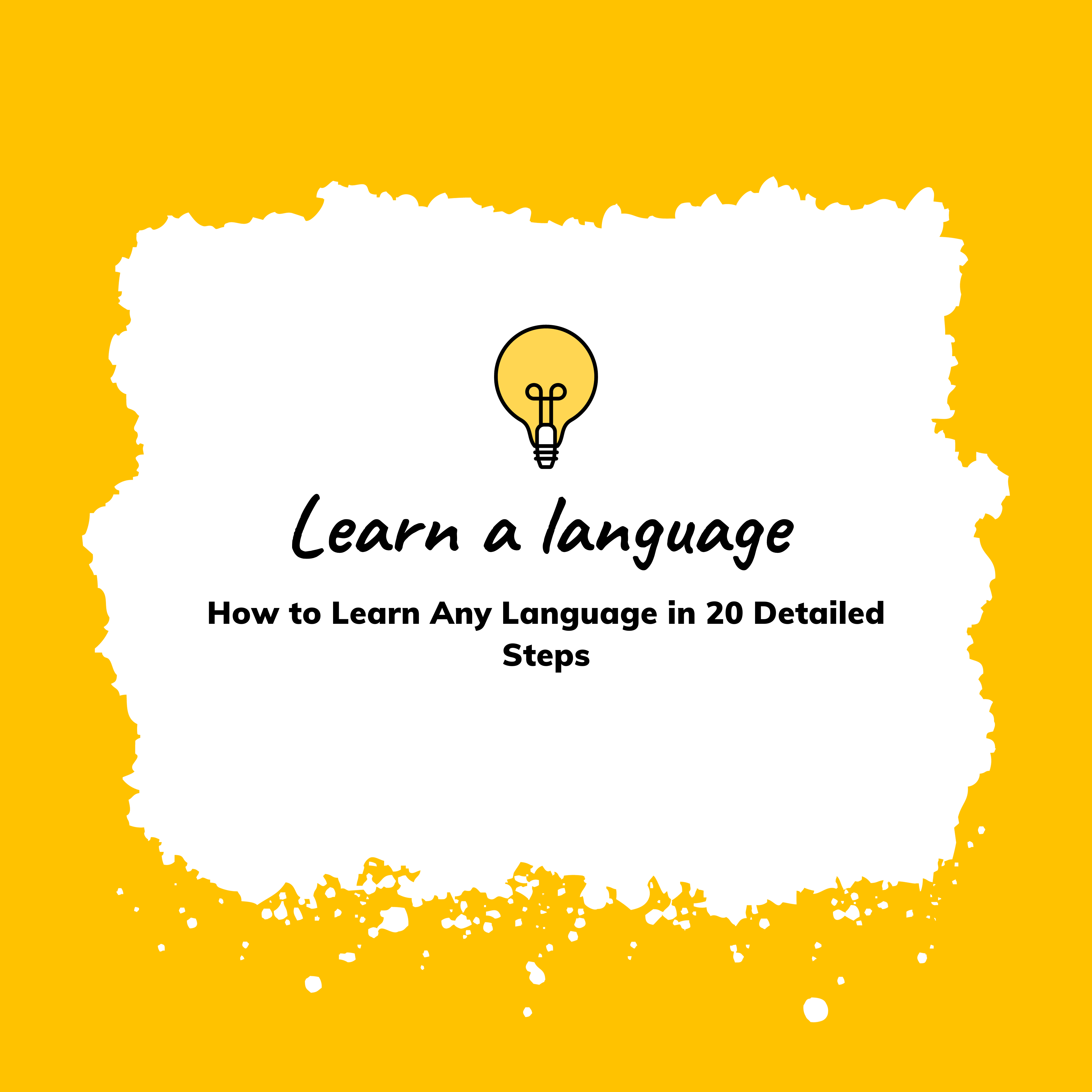 The guide to learn any language