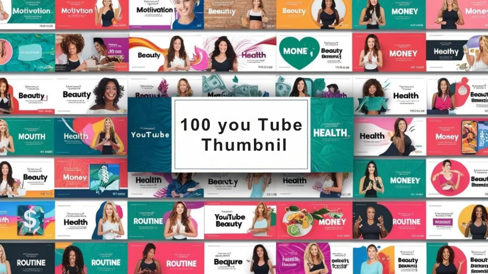 100 Ready-to-Use YouTube Thumbnails | Motivation, Routine, Beauty ...