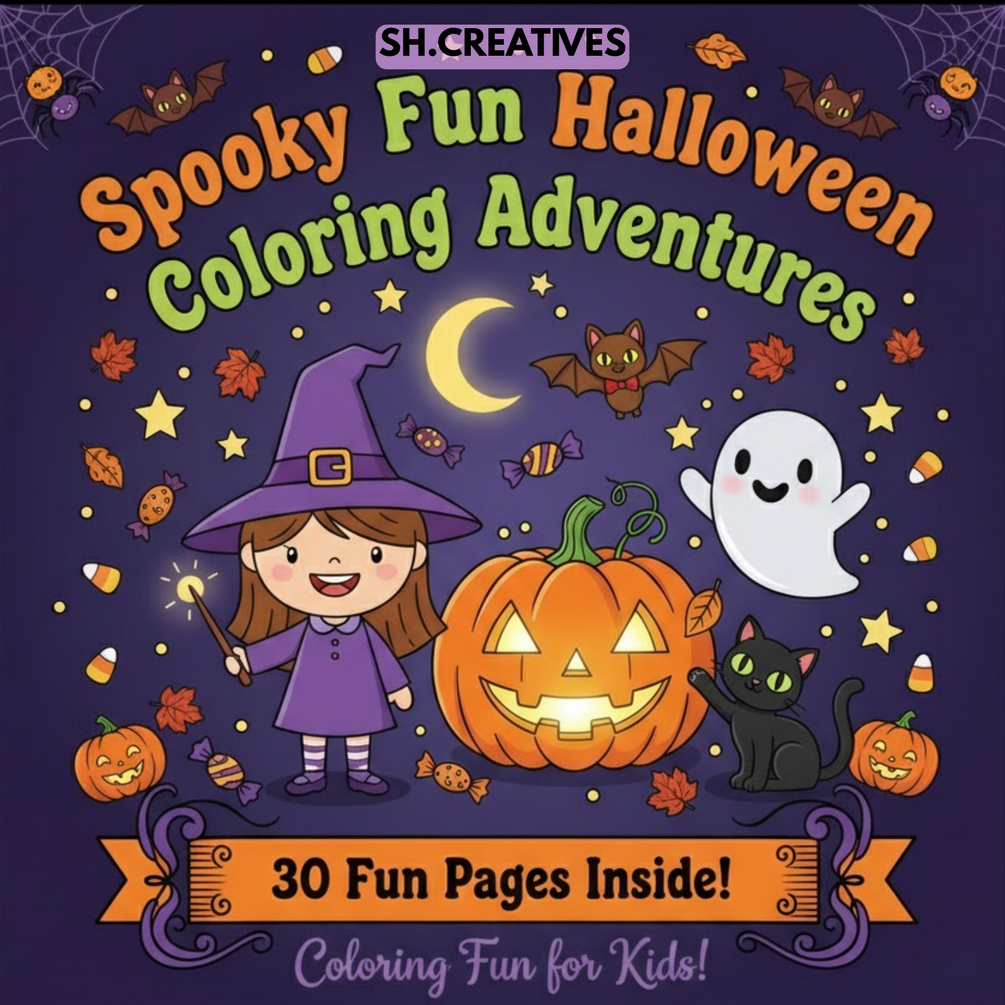 [SH.CREATIVES] Spooky Fun Halloween Coloring Adventures