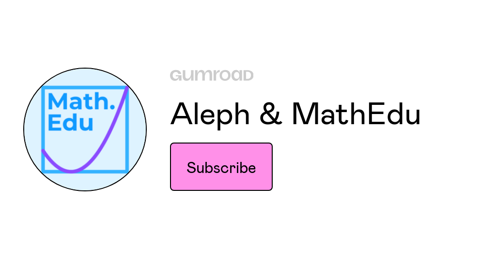 Aleph & MathEdu