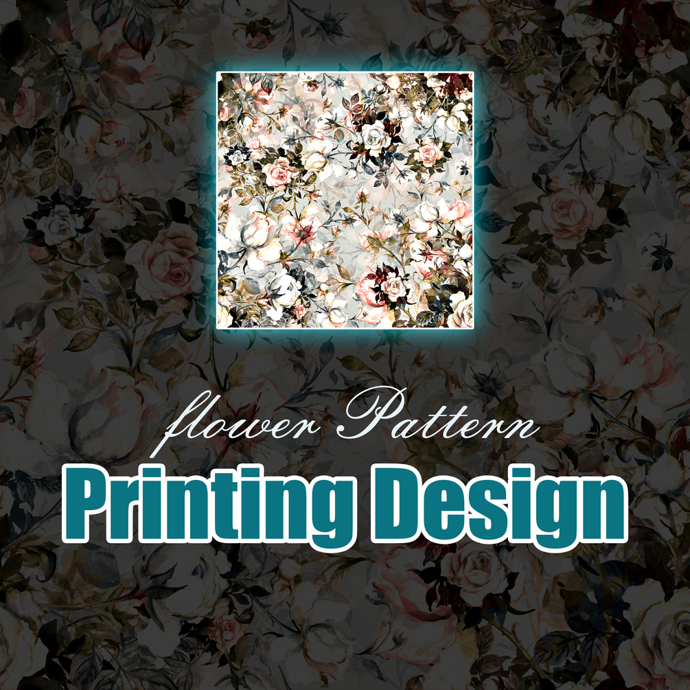 NEW Flower pattern digital printing design