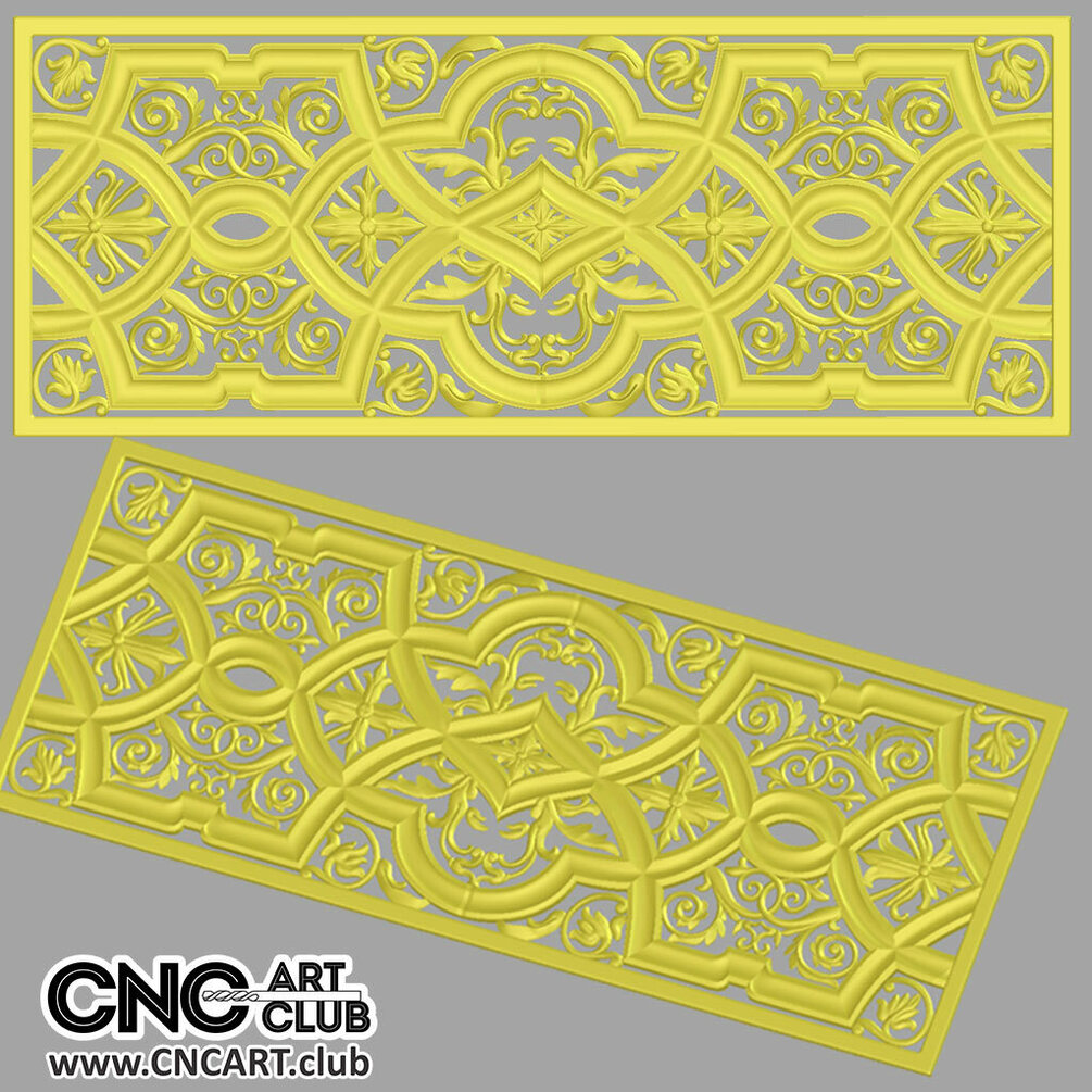 lattice-1008 - Download Decorative Lattice 3D model for CNC carving