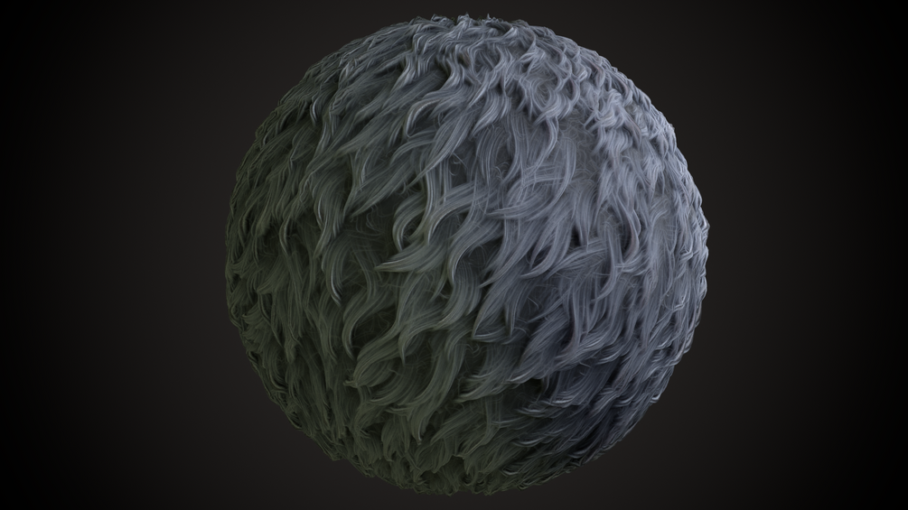 Realistic fur smart substance material