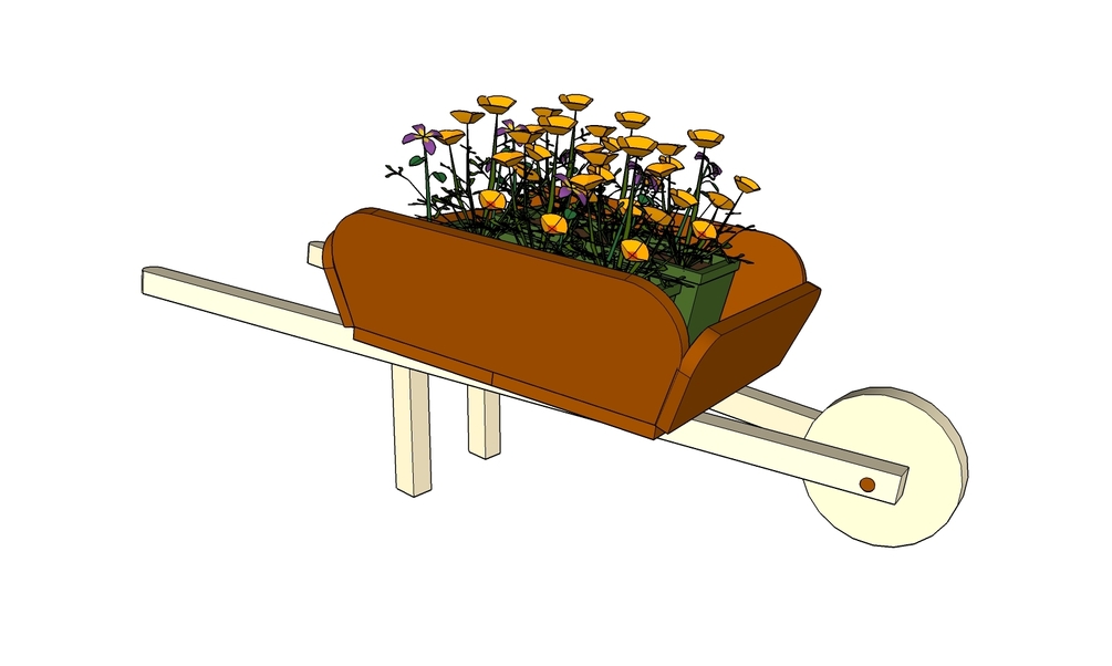 Wooden Wheelbarrow Plans