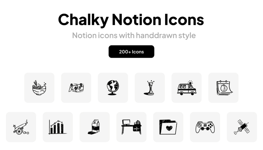 Notion Icons: Vectorly Chalk