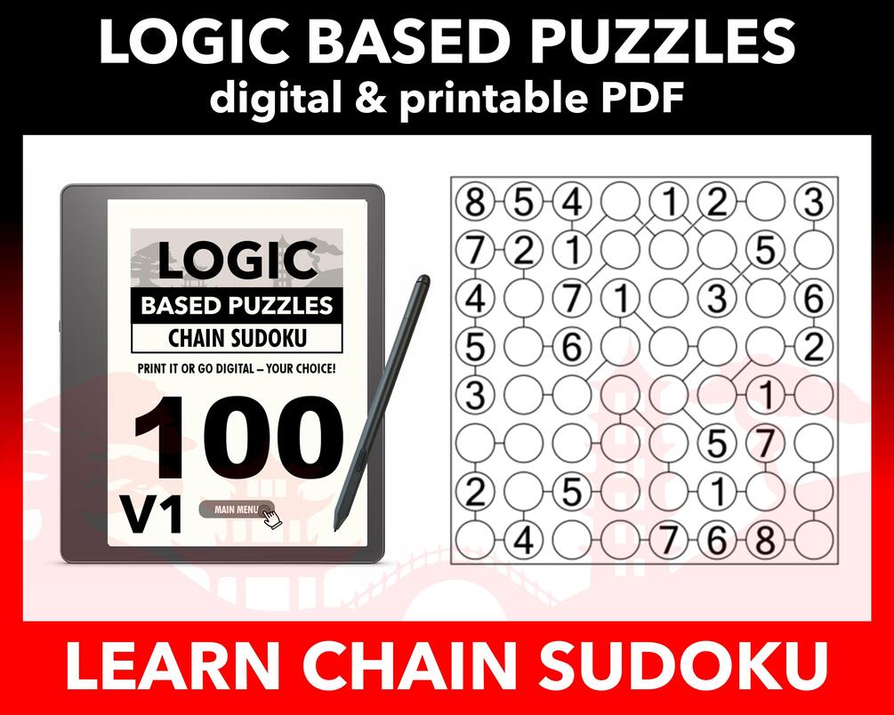 100 Chain Sudoku MIX Grid Puzzles | Learn to Solve Series | Digital ...