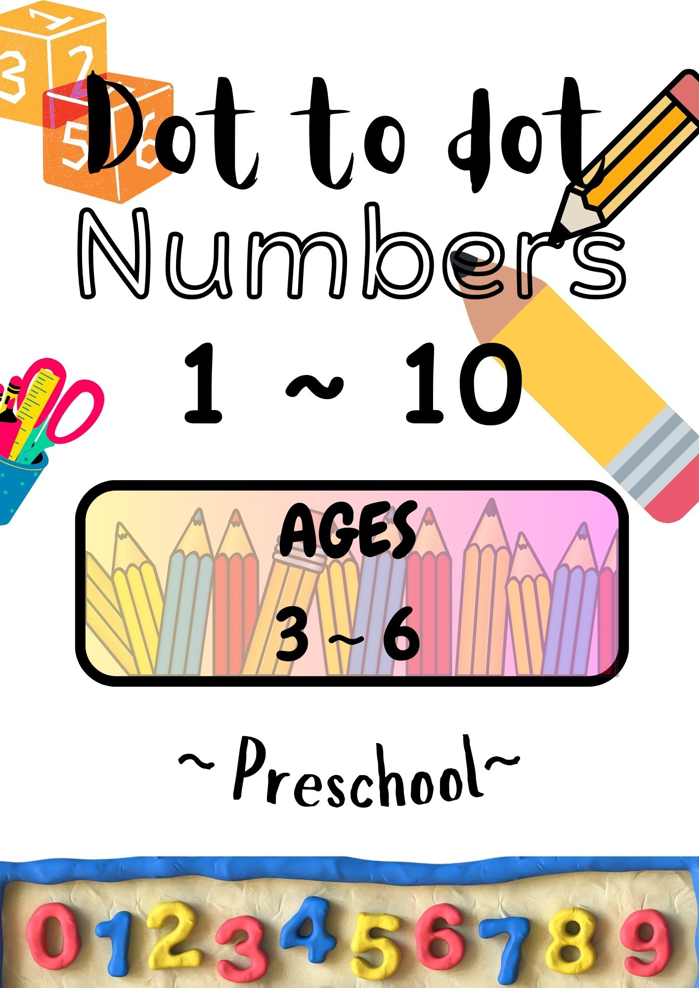 Number Tracing/ 123 Tracing Handwriting Practice/ PDF Printable File